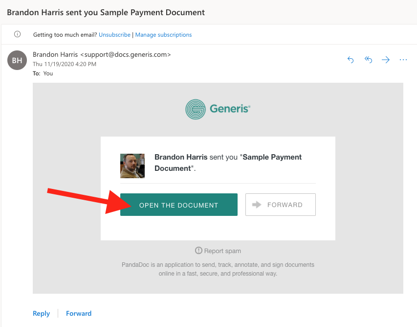 Signing a Document in PandaDoc