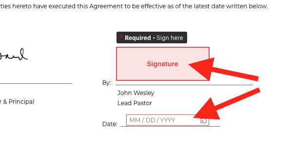 Signing a Document in PandaDoc